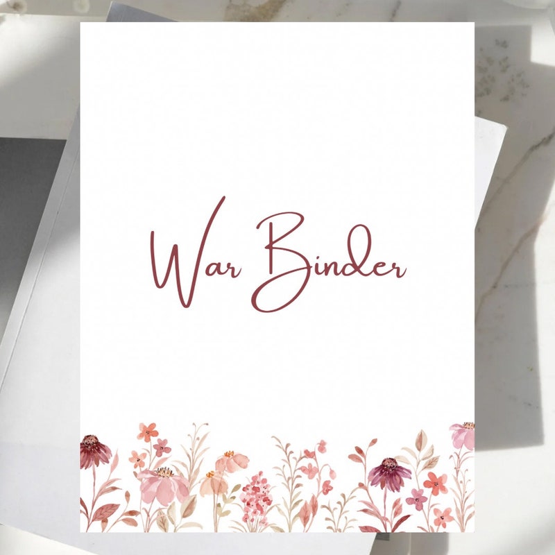 War Binder Inserts - Etsy