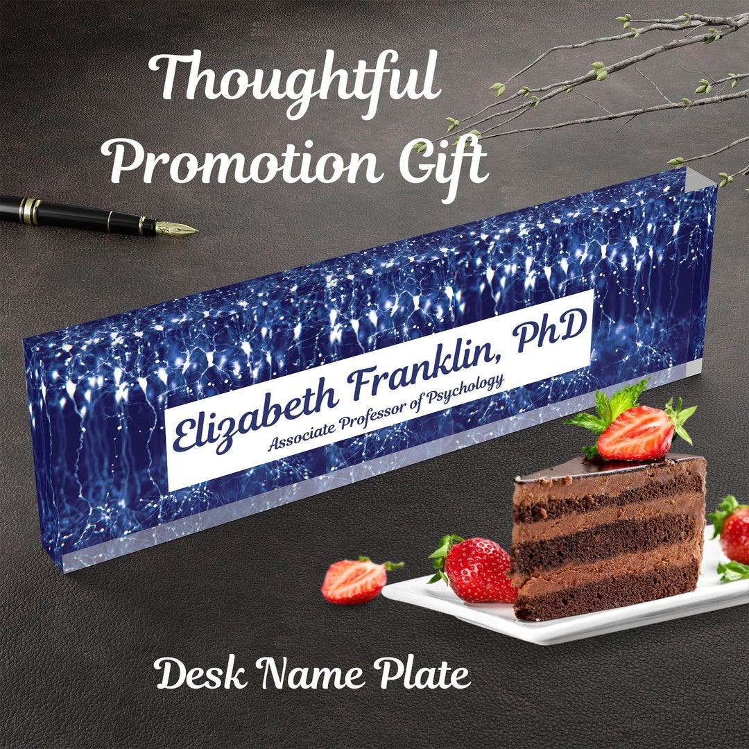 Teacher Christmas Gift Desk Name Plate Unique Secret Santa Gift ...