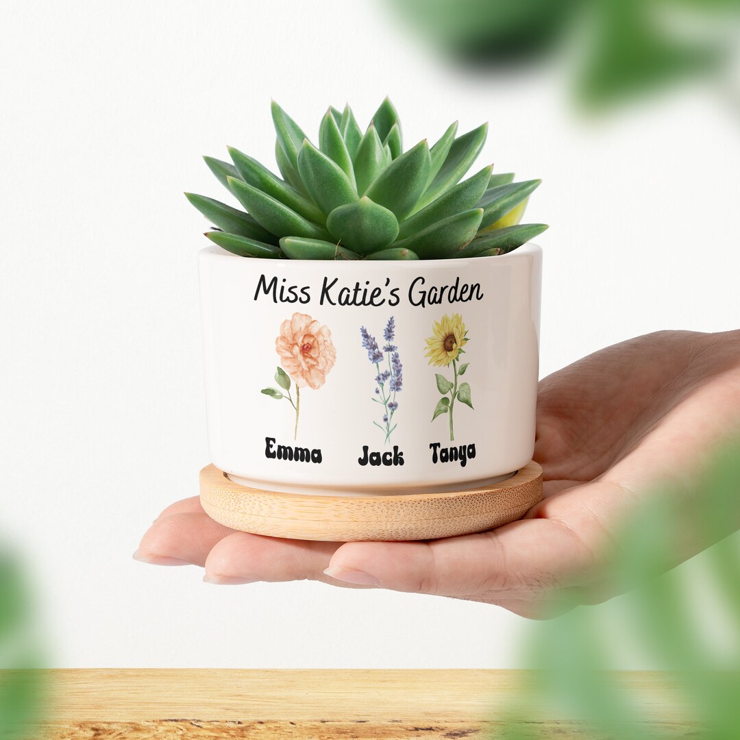 Teacher Gift Custom Flower Pot Personalized Retirement Gift Indoor ...