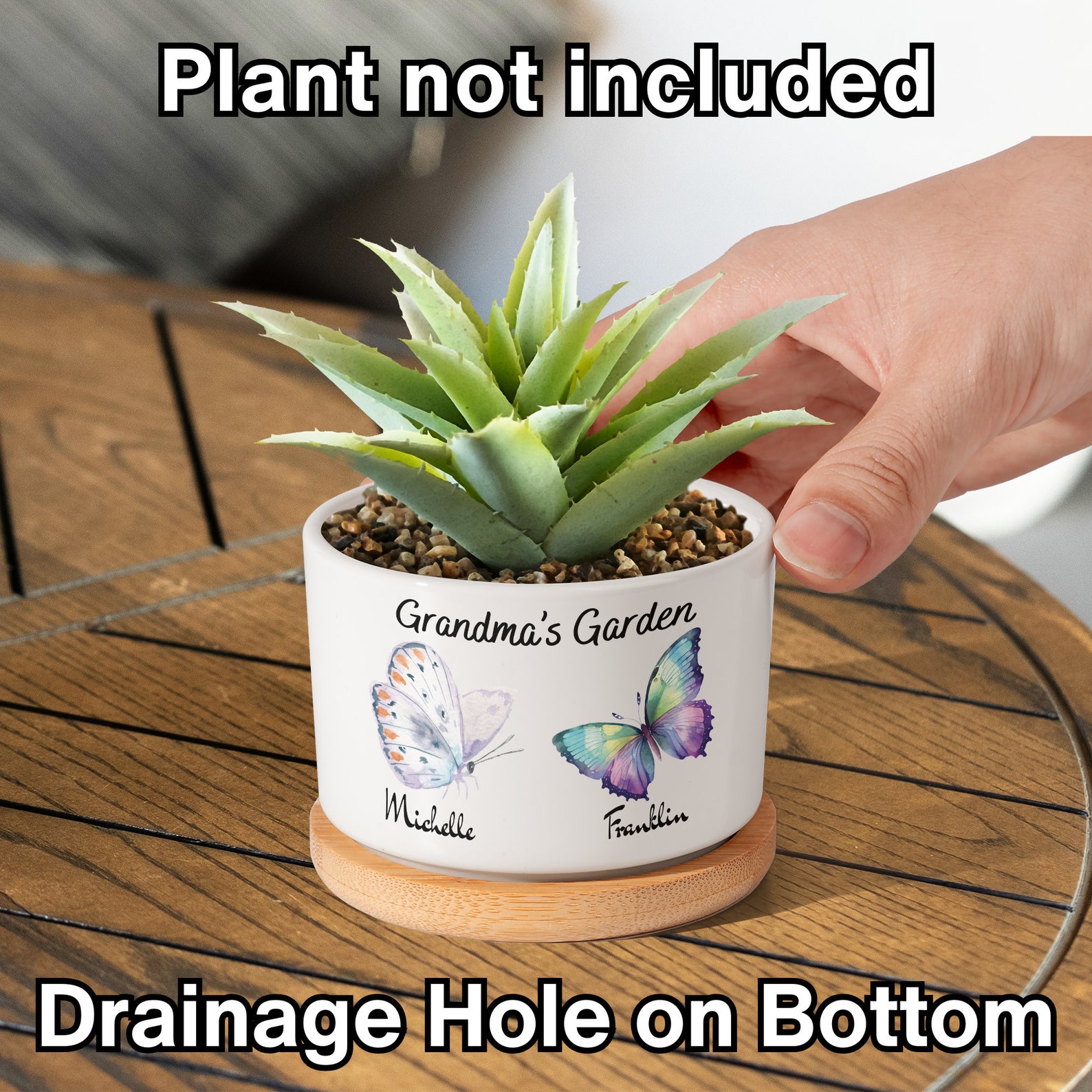 Nanas Garden Personalized Ceramic Plant Pot Custom Plant Lover - Etsy