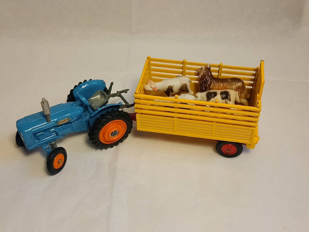 Vintage Corgi Fordson 'power Major' Tractor With Beast Carier and ...