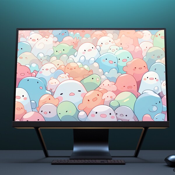 Cute Blob Drawing - Etsy