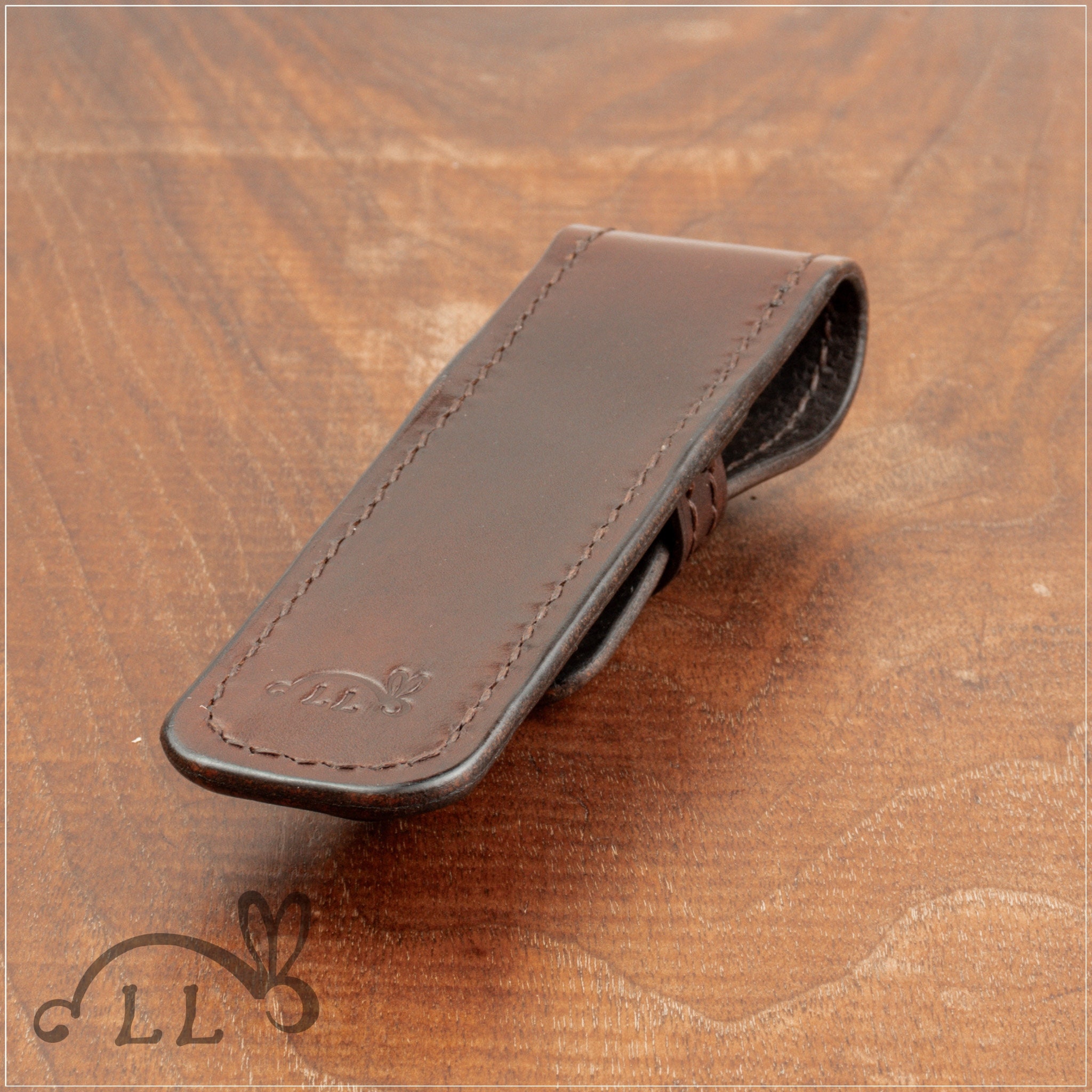 Case for a Large Fountain Pen or Ballpoint Pen - Natural Leather - Etsy