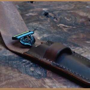 Razor Case Made of Leather in Chocolate Color - Etsy