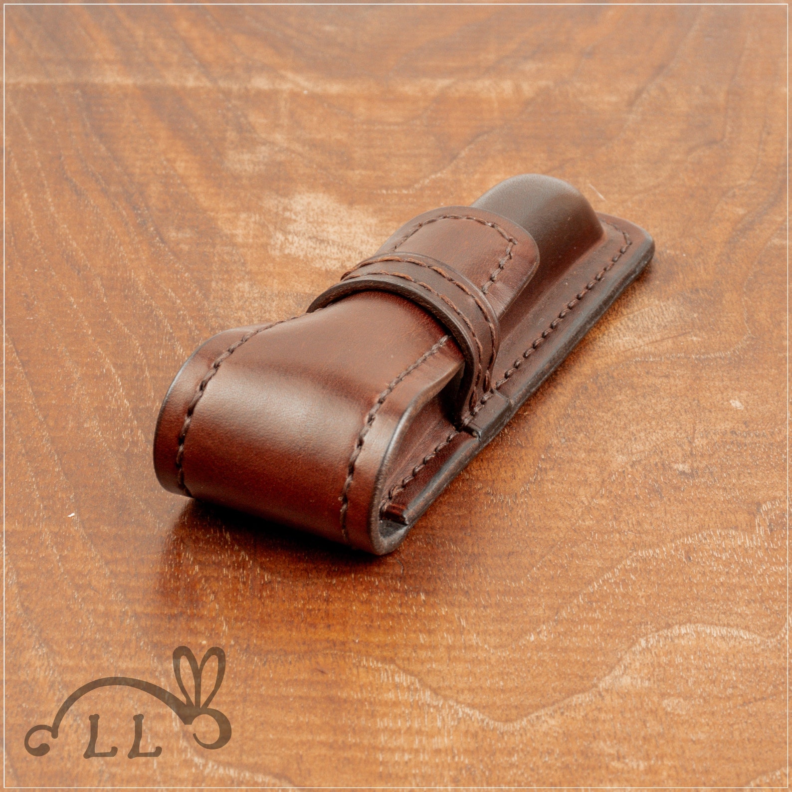 Case for a Large Fountain Pen or Ballpoint Pen - Natural Leather - Etsy
