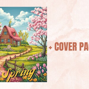 90 Spring Bundle Coloring Book, Printable Botanical Garden Scenes ...