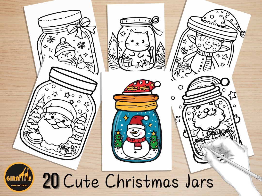 Bold and Easy Coloring Book, Cozy Christmas Scenes Coloring Pages, Cute ...