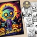 80 Halloween Big Bundle Coloring Book, Printable Gothic Creepy Pumpkin ...