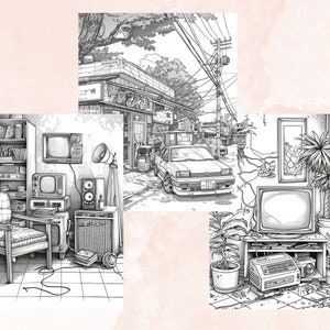 45 Nostalgia 90's Aesthetic Coloring Book, Printable PDF, Retro ...