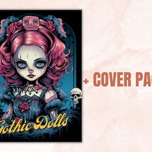 40 Cute Creepy Doll Coloring Book, Printable Horror Spooky Little Doll ...