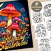 37 Blooming Mushrooms Coloring Book Printable PDF Fantasy - Etsy