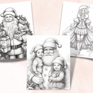 78 Christmas Big Bundle Coloring Book, Printable Xmas Santa Claus ...
