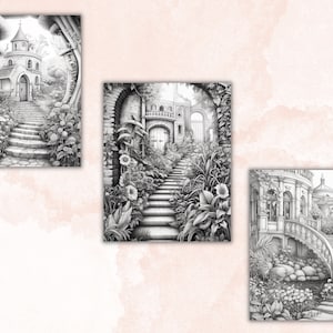 27 Secret Garden Coloring Book, Printable Enchanted Garden Coloring ...