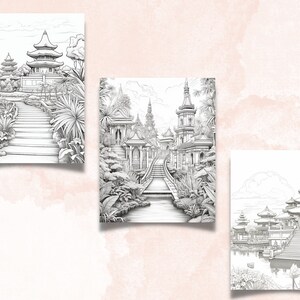 65 Bali City Coloring Book, Printable PDF, Indonesia Scenes Coloring ...