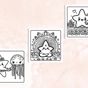 Bold and Easy Coloring Book, Starfish Coloring Pages, Cute Comfy ...