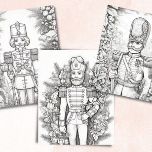 40 Christmas Nutcracker Coloring Book, Printable Xmas Noel Holiday ...