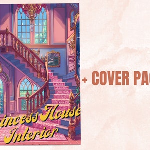 40 Princess House Interior Coloring Book, Printable Detalied Room ...
