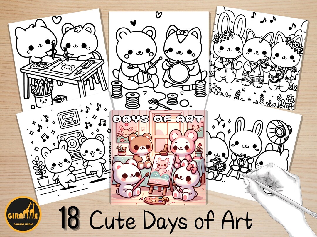 Bold and Easy Coloring Book, Hygge Art Days Coloring Pages, Comfy ...