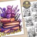 37 Blooming Mushrooms Coloring Book, Printable PDF, Fantasy Floral ...