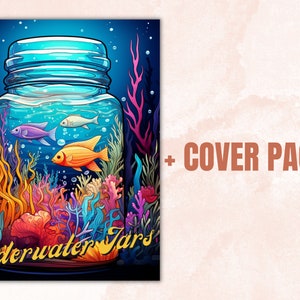 45 Enchanted Underwater Jars Coloring Book, Printable Under the Sea ...