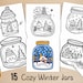 45 Enchanted Underwater Jars Coloring Book, Printable Under the Sea ...