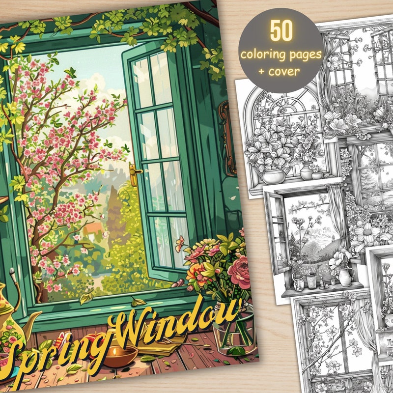 Spring Window Art - Etsy