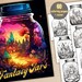45 Enchanted Underwater Jars Coloring Book, Printable Under the Sea ...