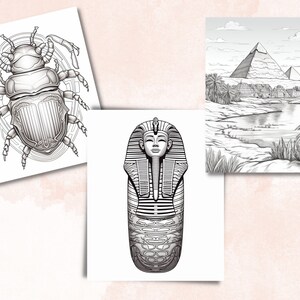 27 Ancient Egypt Mythology Design Coloring Book, Printable PDF, Gods ...