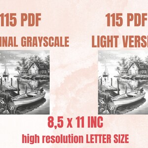 115 Summer Bundle Coloring Book, Printable Summer Beach Scenes Coloring ...