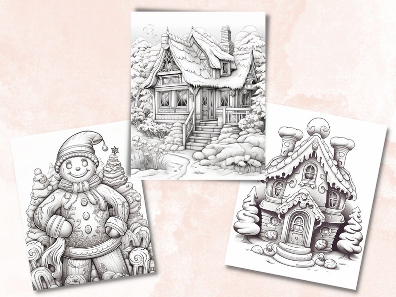 78 Christmas Big Bundle Coloring Book, Printable Xmas Santa Claus ...