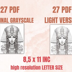 27 Ancient Egypt Mythology Design Coloring Book, Printable PDF, Gods ...
