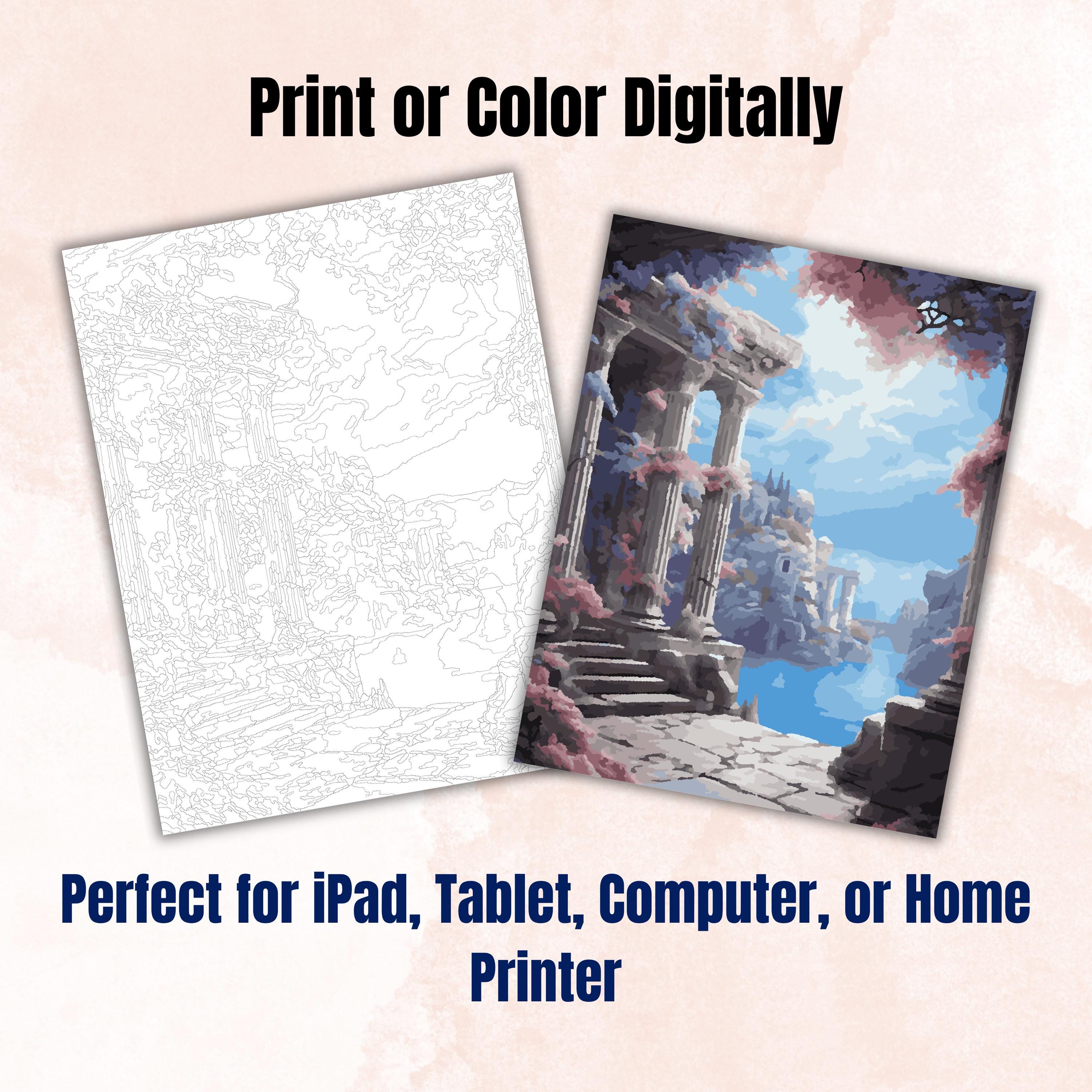 Ancient Greek Color by Number Pages – Greek Mythology Printable ...