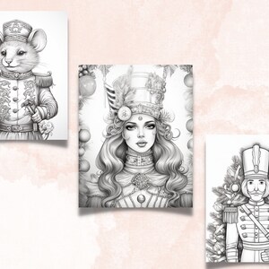 40 Christmas Nutcracker Coloring Book, Printable Xmas Noel Holiday ...