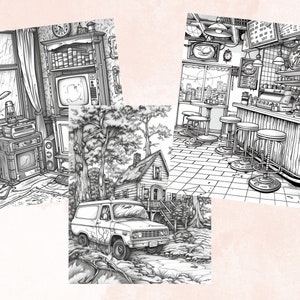 45 Nostalgia 90's Aesthetic Coloring Book, Printable PDF, Retro ...
