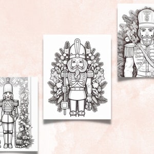 40 Christmas Nutcracker Coloring Book, Printable Xmas Noel Holiday ...