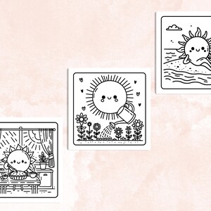 Bold and Easy Coloring Book, Cute Cozy Sun Coloring Pages, Comfy Fuzzy ...