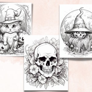 40 Fantasy Witchy Items Bundle Coloring Book, Printable PDF , Magical ...