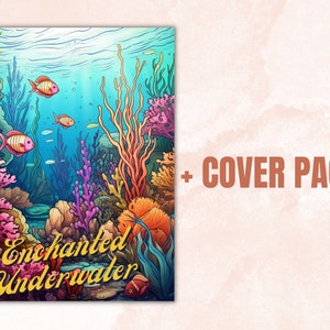 50 Enchanted Underwater Coloring Book, Printable Under the Sea Coloring ...