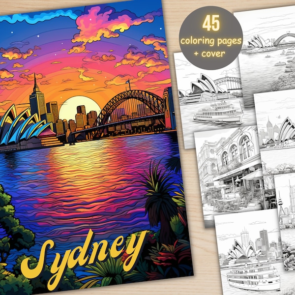 Sydney Coloring - Etsy Australia