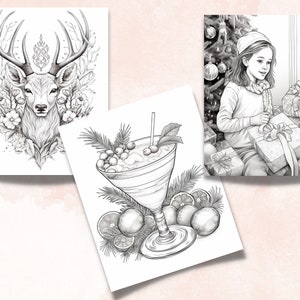 78 Christmas Big Bundle Coloring Book, Printable Xmas Santa Claus ...