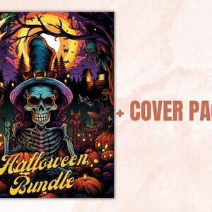 80 Halloween Big Bundle Coloring Book, Printable Gothic Creepy Pumpkin ...