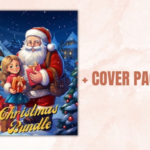 78 Christmas Big Bundle Coloring Book, Printable Xmas Santa Claus ...