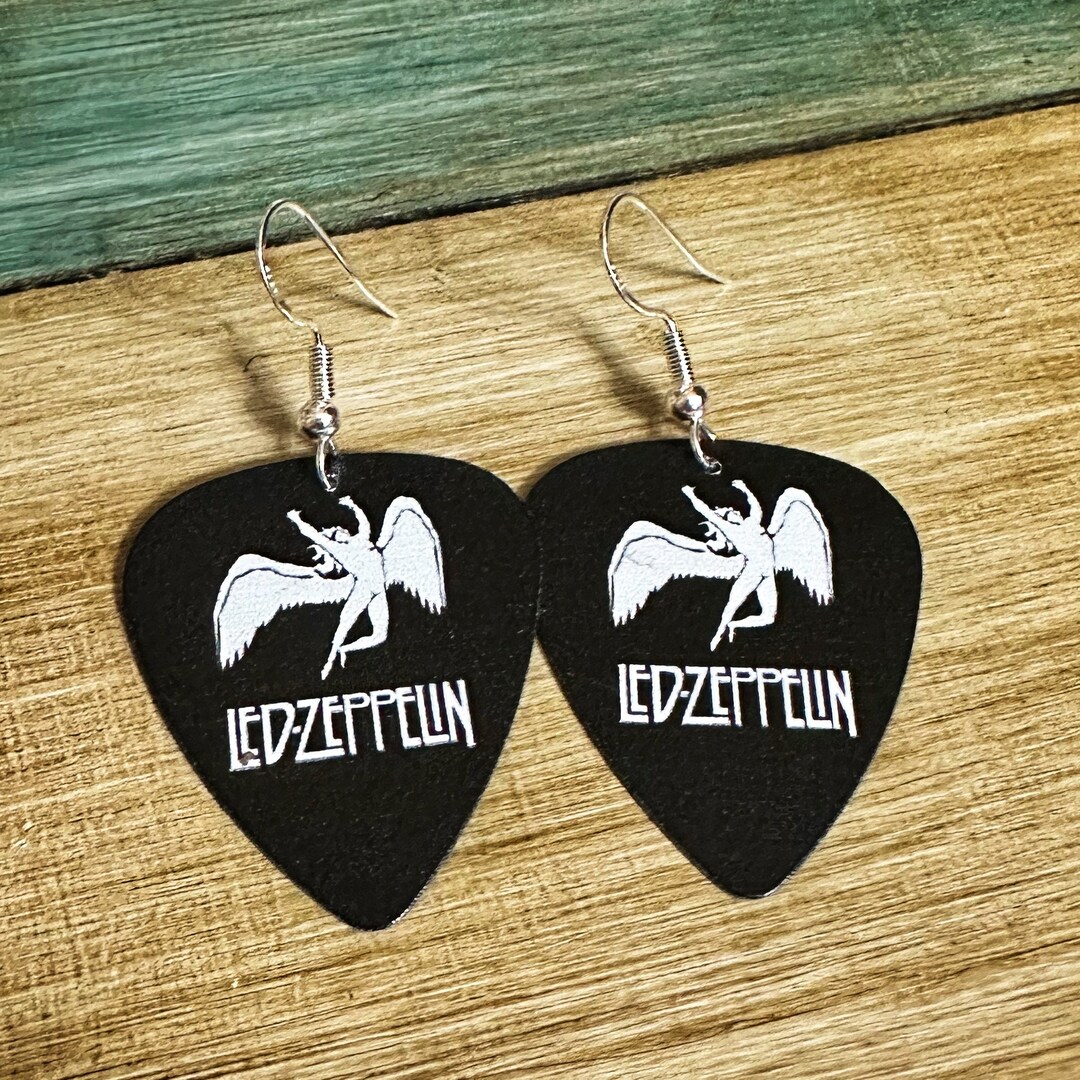 Led Zeppelin Led Zeppelin Earrings led Zeppelin Fan Gift - Etsy