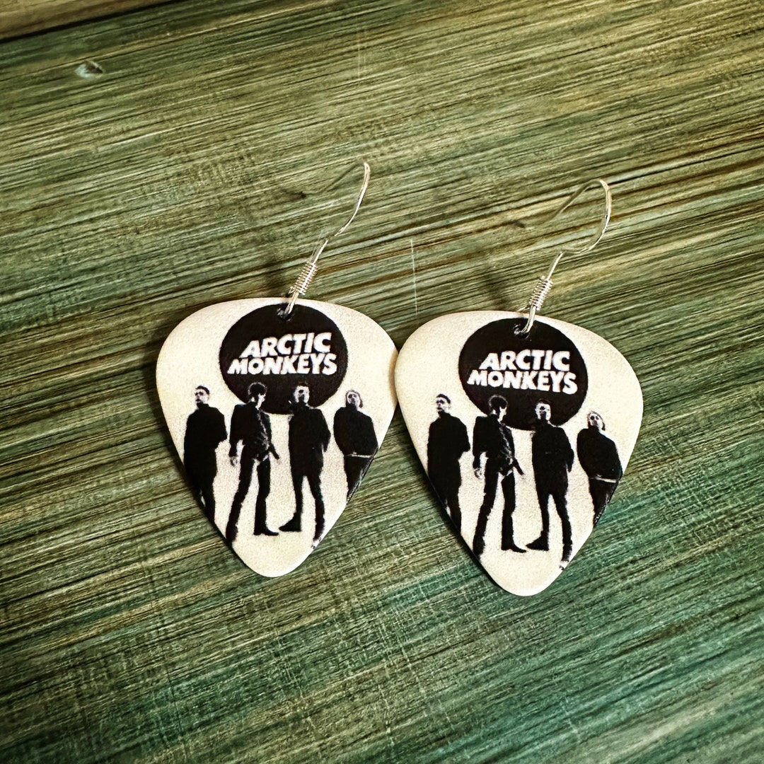 Arctic Monkeys Repurposed Guitar Pick Earrings Arctic Monkeys Fan Gift ...
