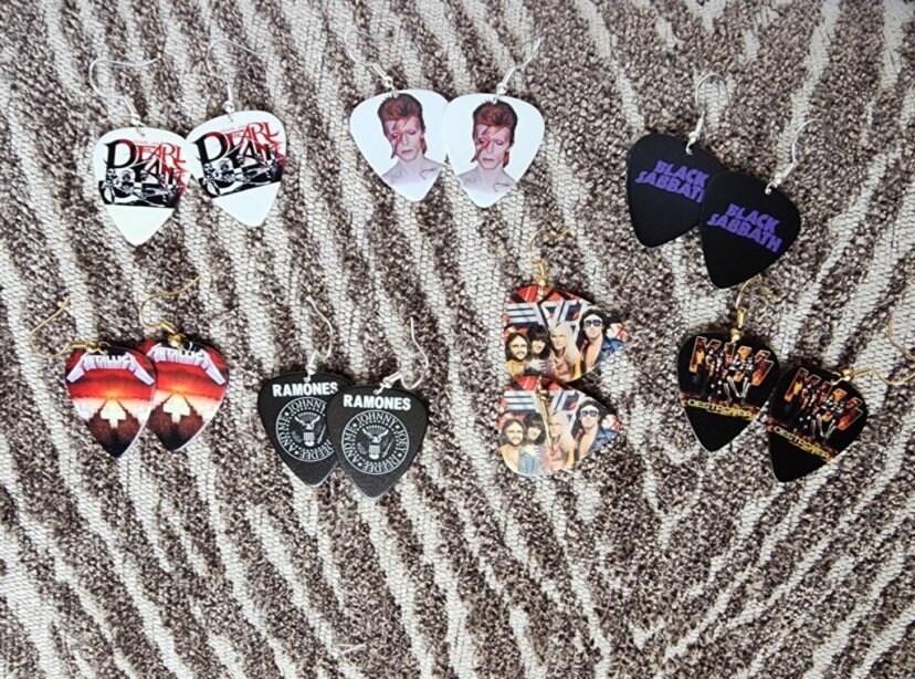 RUSH Earrings Rush Music Gift Rush Band Guitar Pick - Etsy