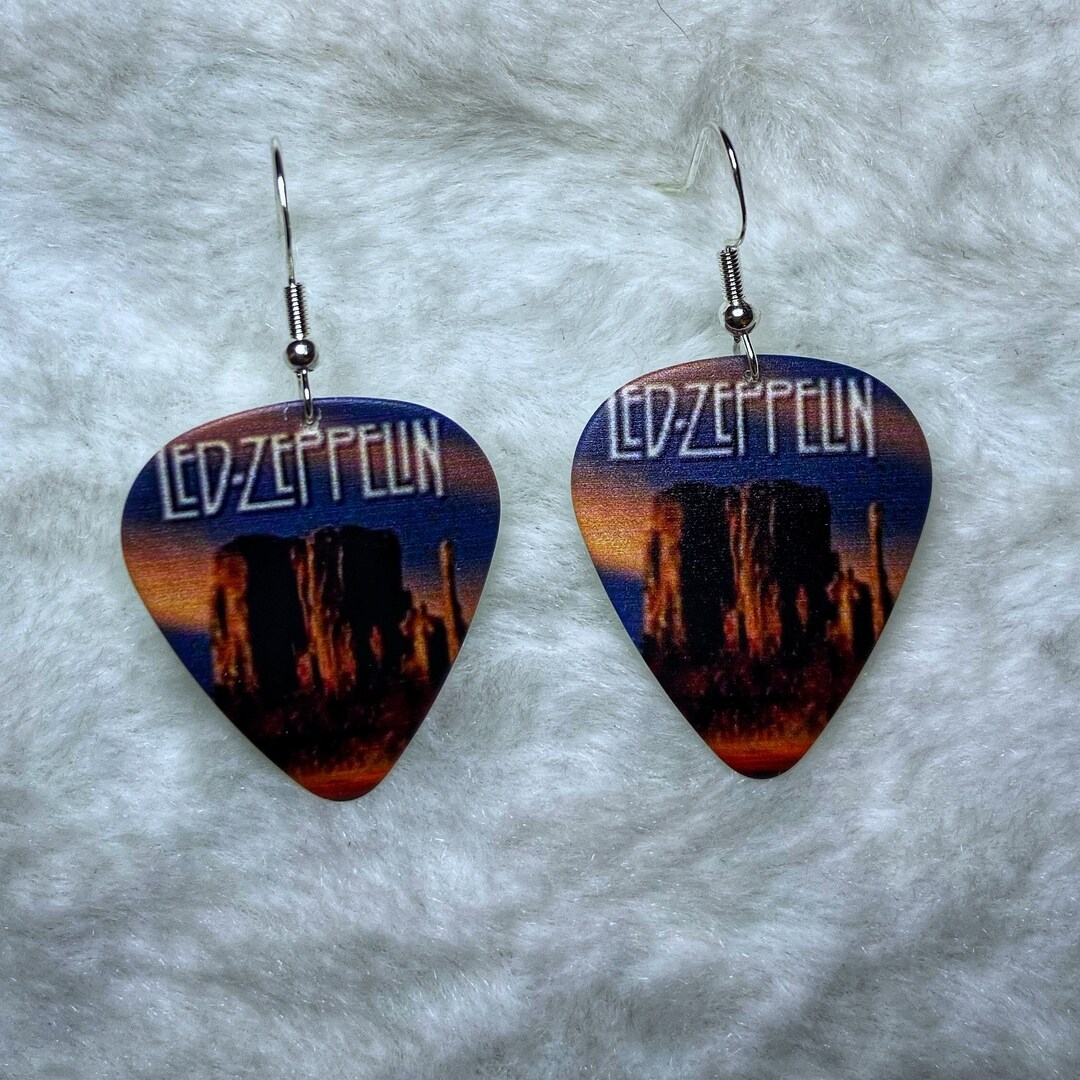 Led Zeppelin Led Zeppelin Earrings led Zeppelin Fan Gift - Etsy
