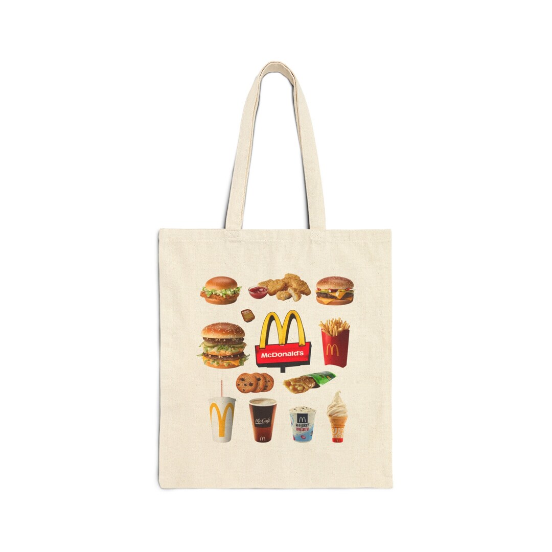 The Mcdonalds Tote Bag | Mccy D Tote | Mcdonalds Bag | Burger Tote ...