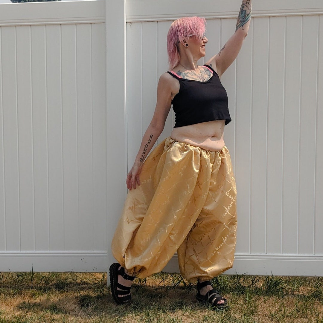 Eco-chic Boho Genie Harem Pants Golden Genie Princess - Etsy