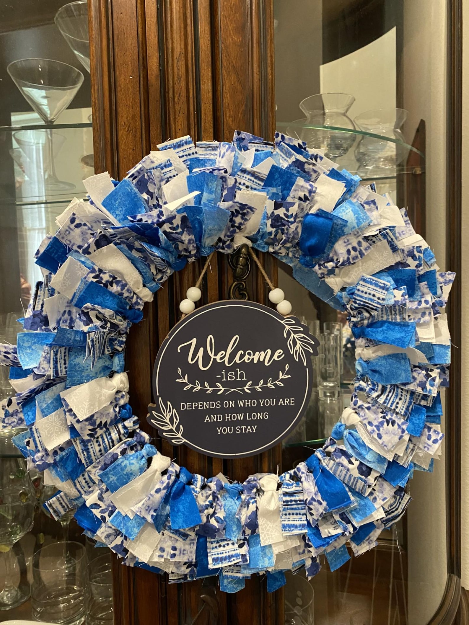 Welcome Rag Wreath - Etsy