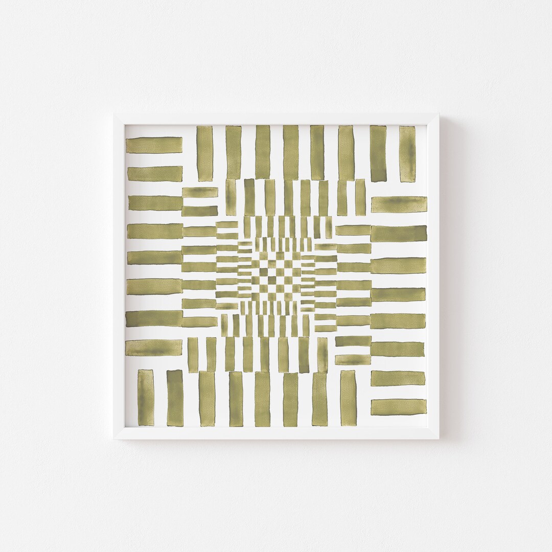 Minimalist Natural Camel Beige Geometry Art Print - Square - Instant ...